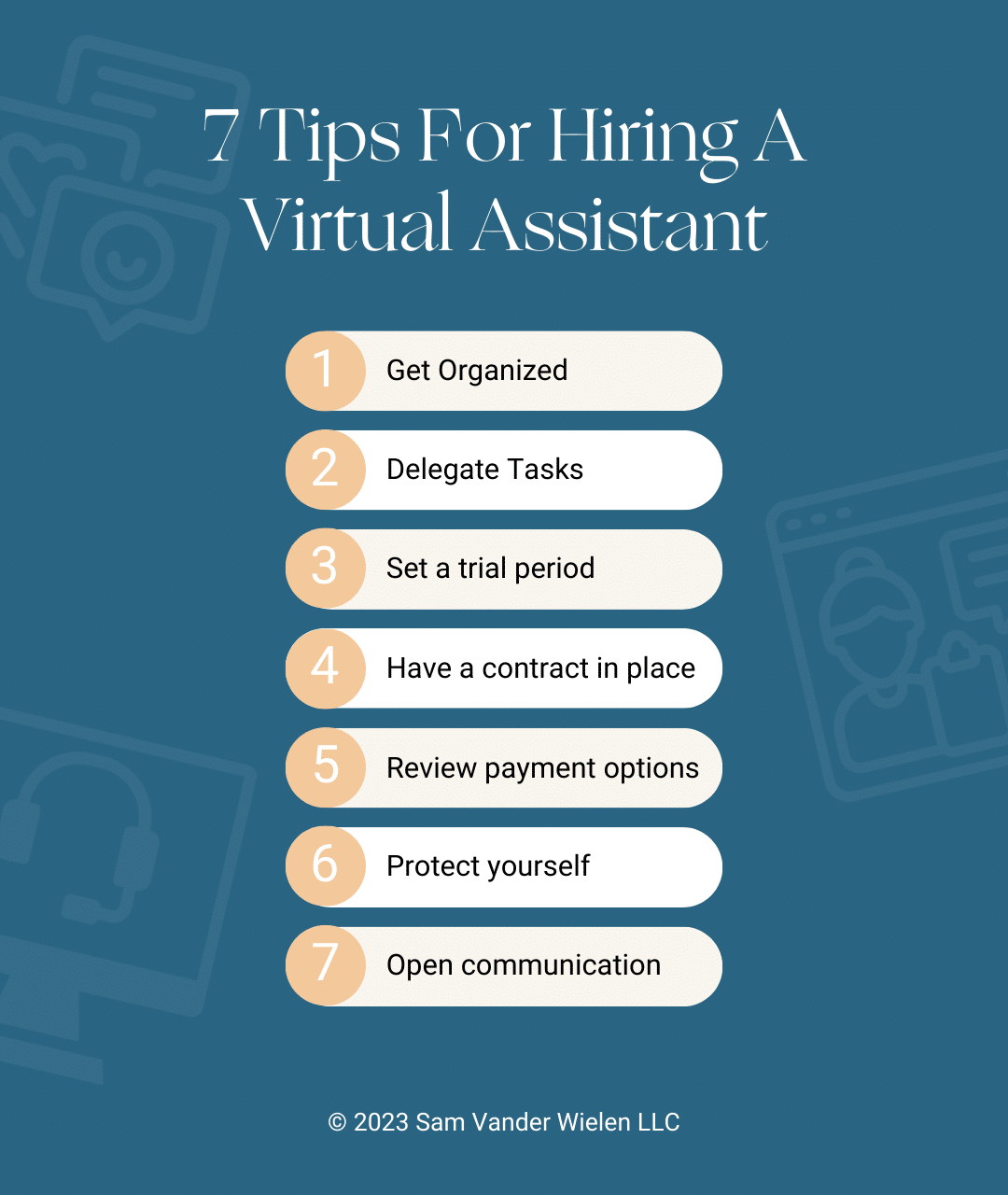 How to Hire a Virtual Assistant | Sam Vander Wielen LLC