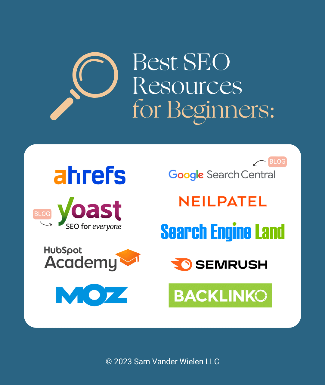 9 Best SEO Resources For Beginners | Sam Vander Wielen