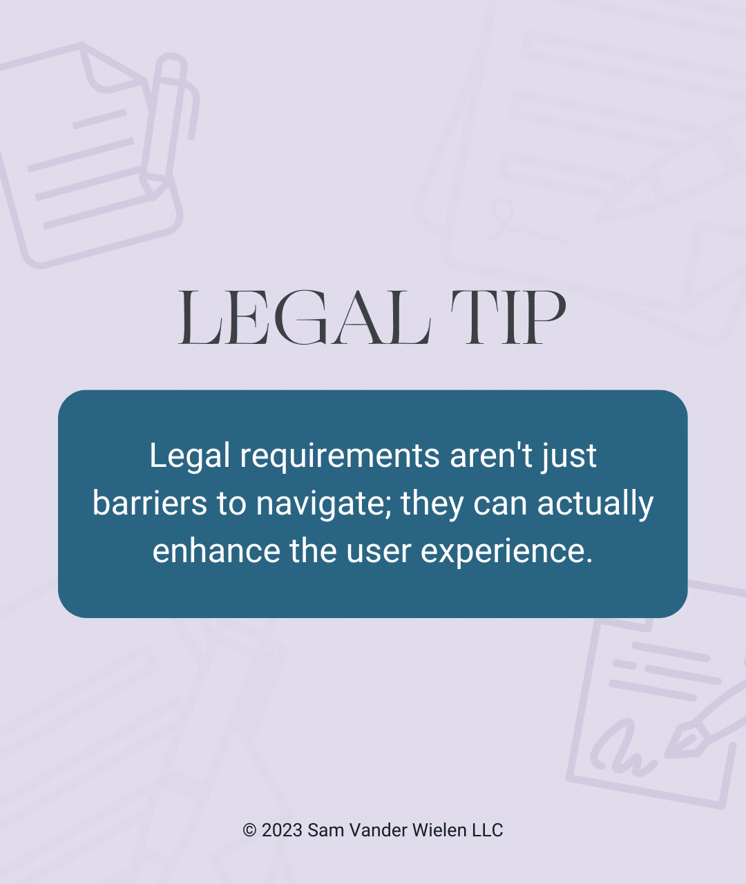 5 Must-Have Website Legal Requirements | Sam Vander Wielen