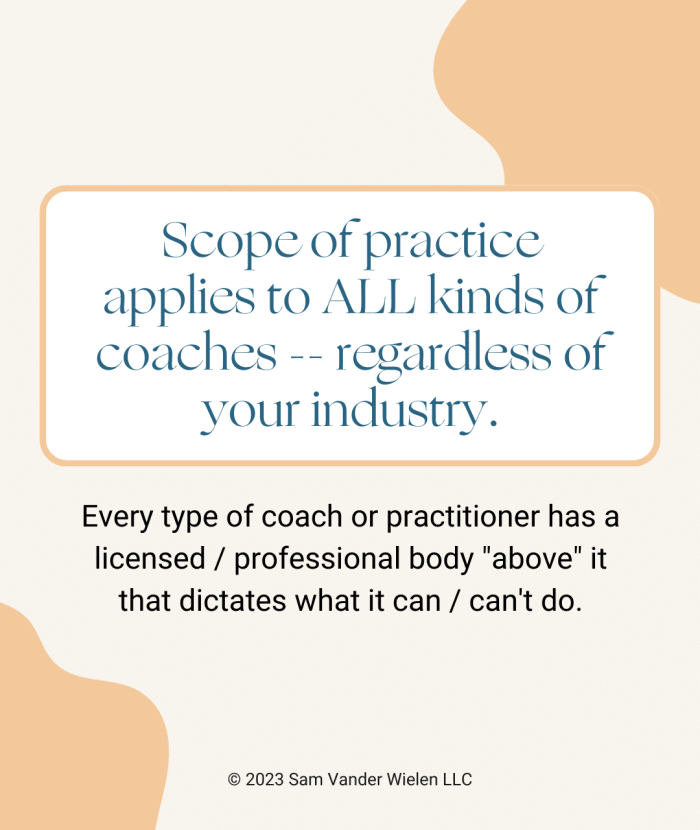 Scope of Practice for Nutrition Coaches | Sam Vander Wielen