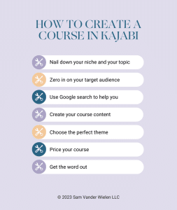 How To Create A Course in Kajabi | Sam Vander Wielen