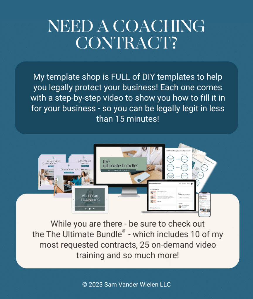 What Should Be In A Coaching Contract? | Sam Vander Wielen