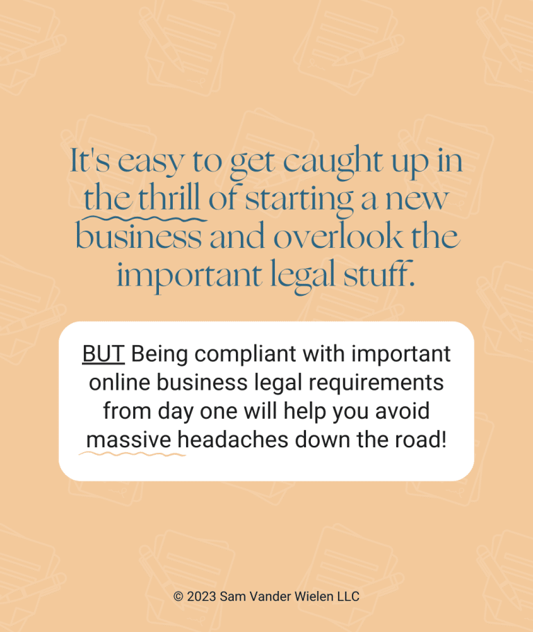 12 Online Business Legal Requirements | Sam Vander Wielen