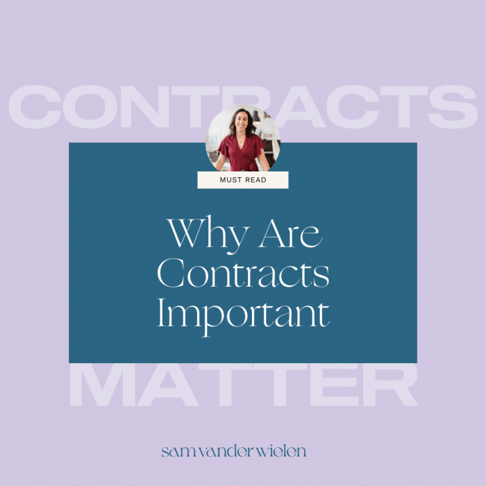 Why Are Contracts Important | Sam Vander Wielen