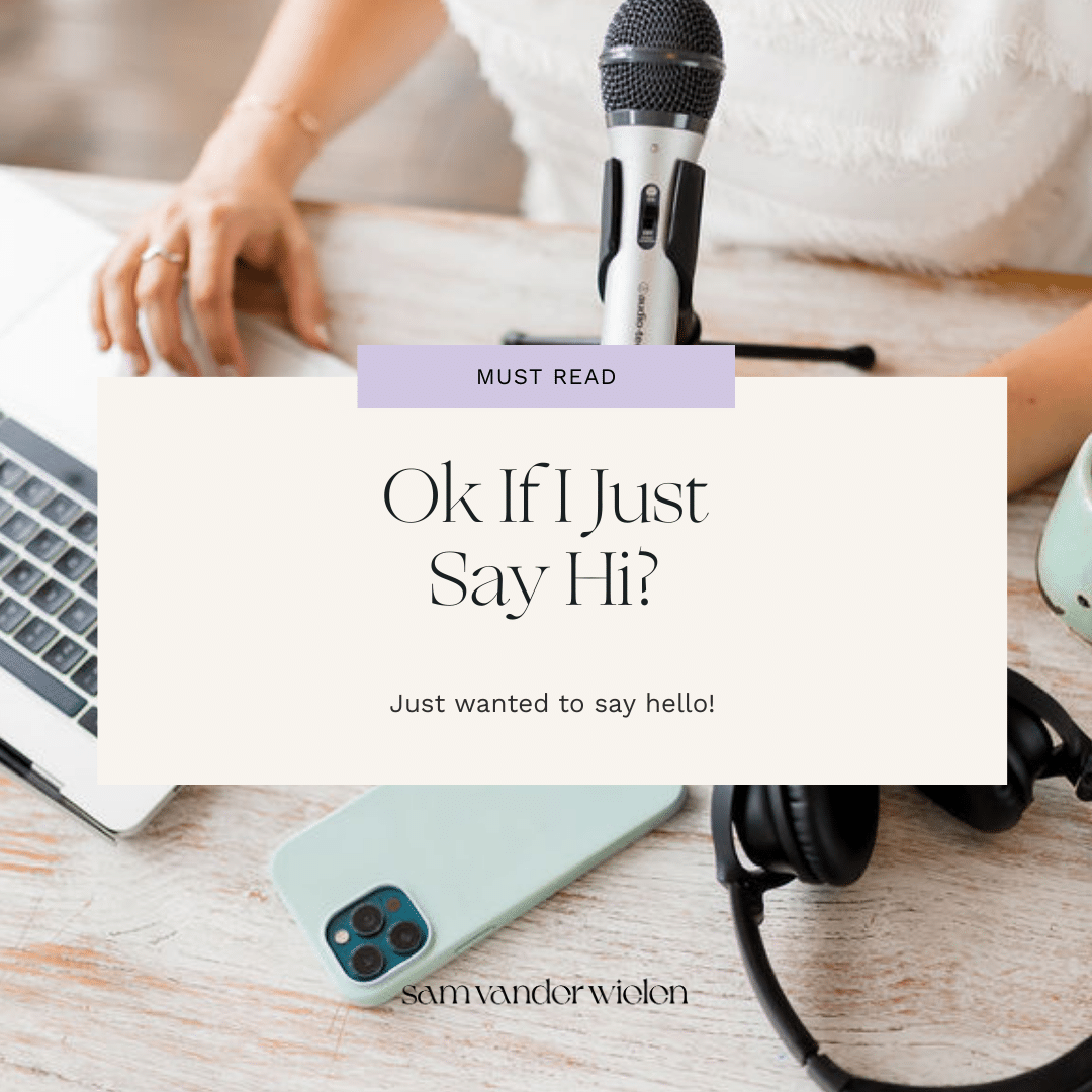 Ok If I Just Say Hi? | Sam Vander Wielen