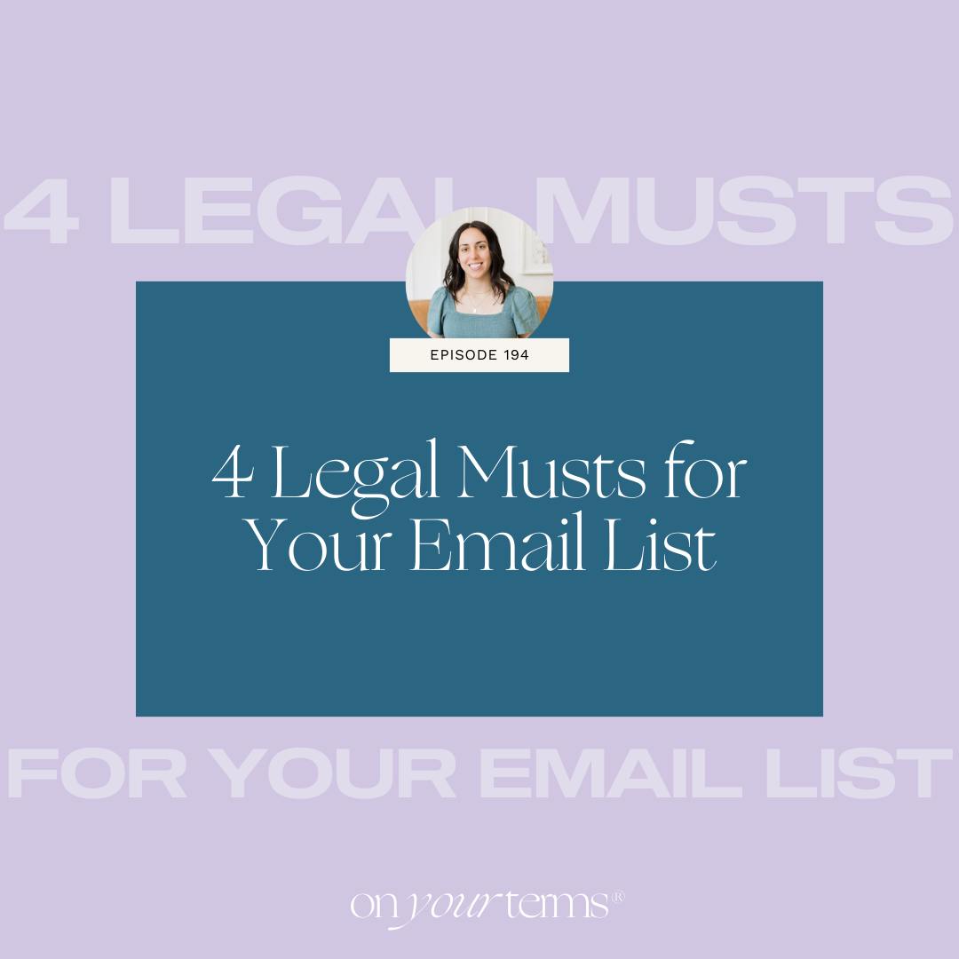 4 Legal Musts for Your Email List | Sam Vander Wielen