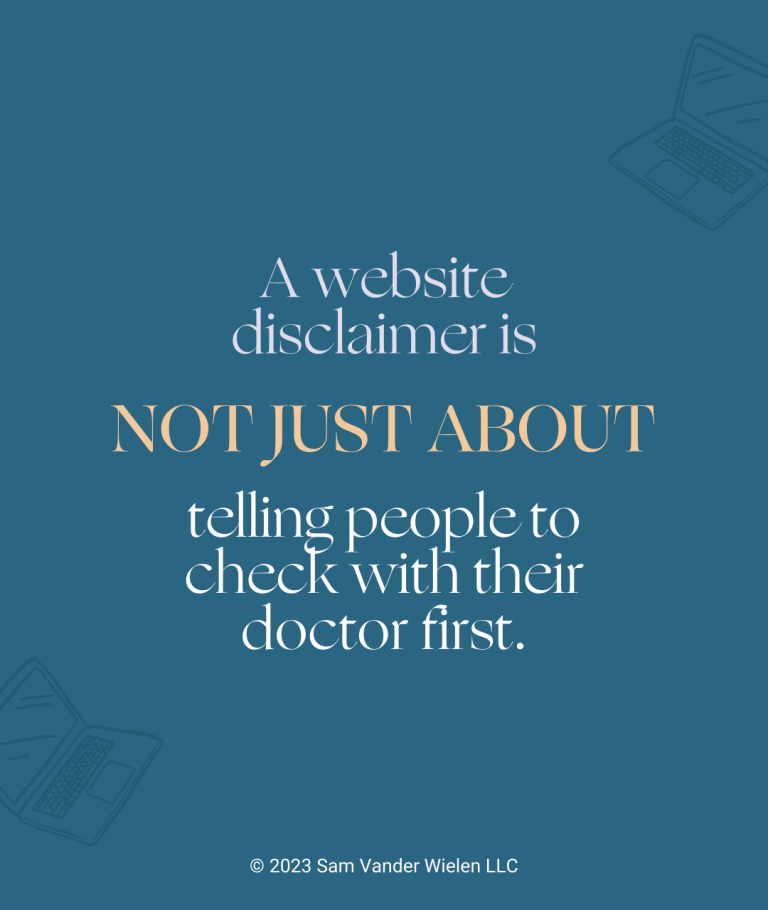 What Legal Disclaimers Are Needed On My Blog | Sam Vander Wielen